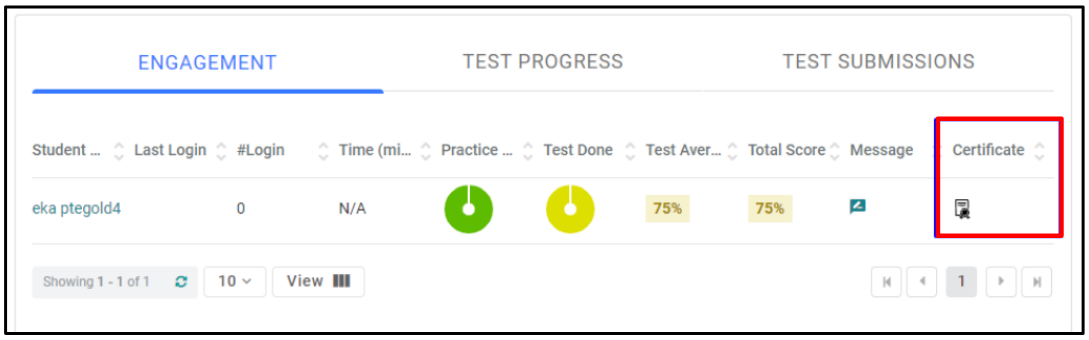 Teacher - Assign a Certificate