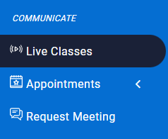 Managing Live Classes