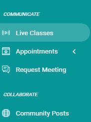 Managing Live Classes