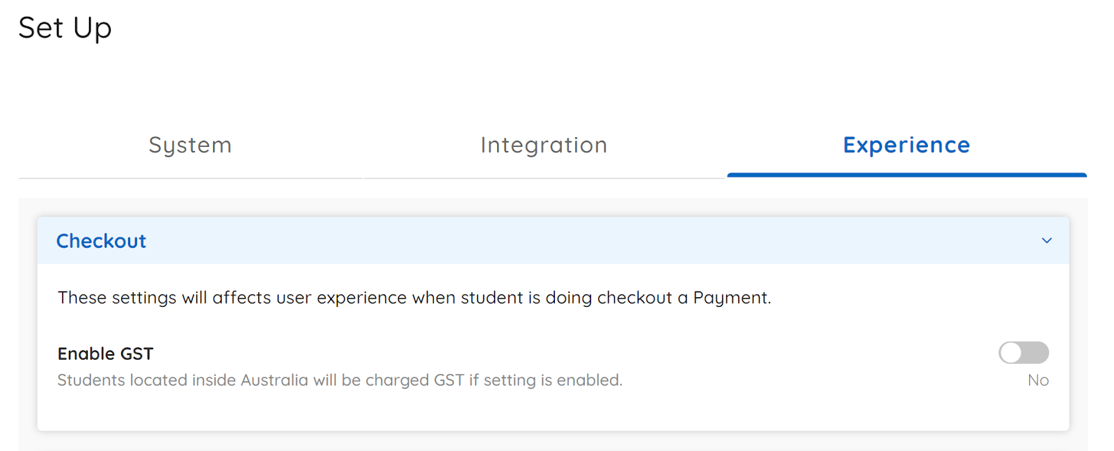 Experience: Email Notifications Settings