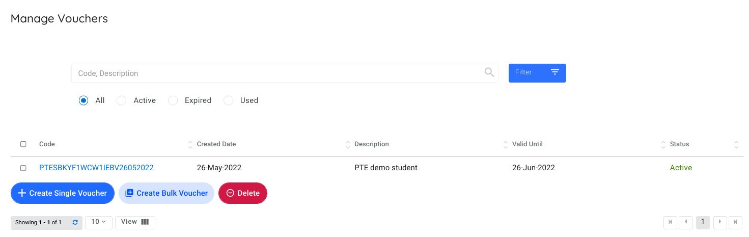 Manage Vouchers in Bundles - Admin/marketing