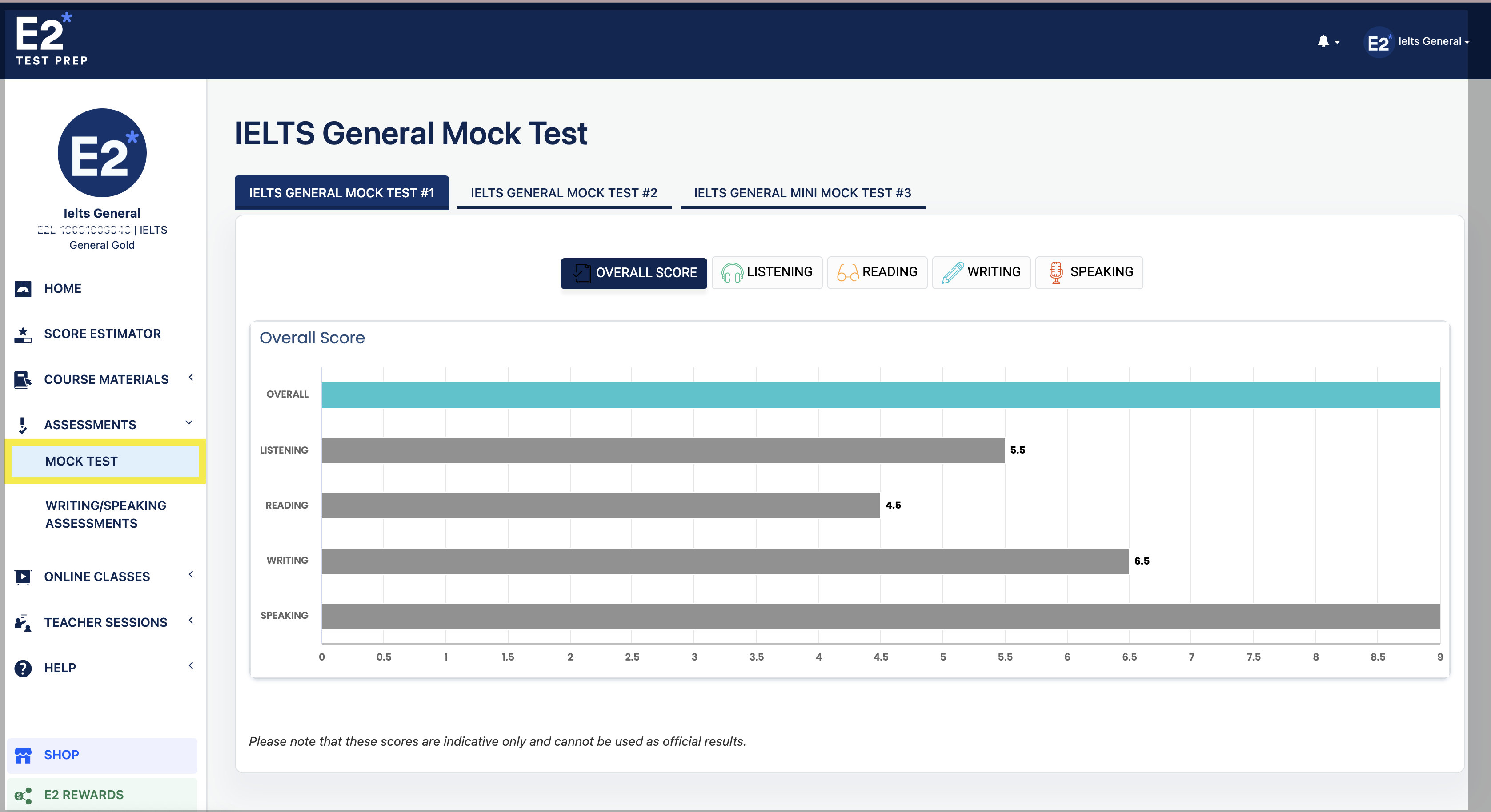 What mock tests do you have?