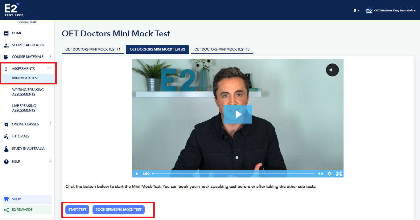 How to take the OET Mini Mock Test