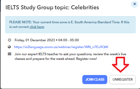 How do I join a live class?